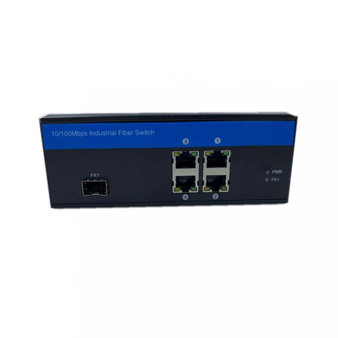 Metal Casing 5 Port Industrial Ethernet Switch 10/100 Mbps Rugged Poe ...