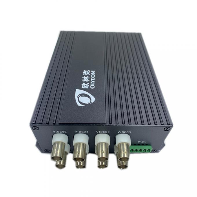 CCTV Analog Video Data Optical Converter SECAM Compatible 8 Port SC/ST ...