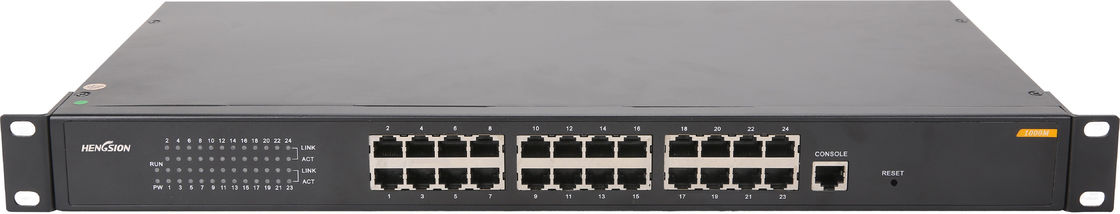 Web smart 1000Base TX port gigabit ethernet switch 24 port 1U rack mount