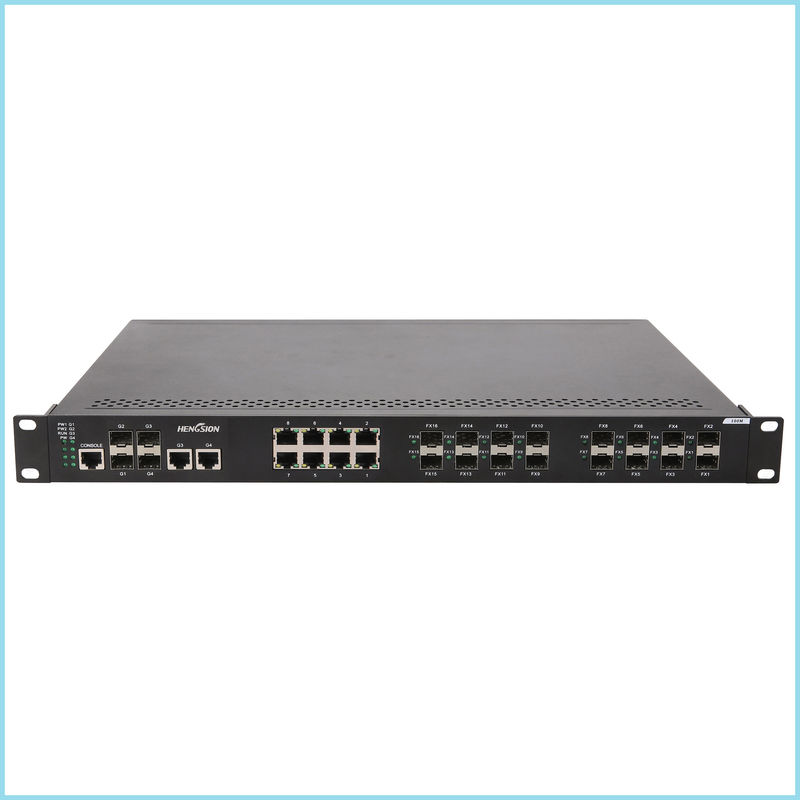 High speed full duplex 28 port Switch 3.25Kg Industrial network Switch ...
