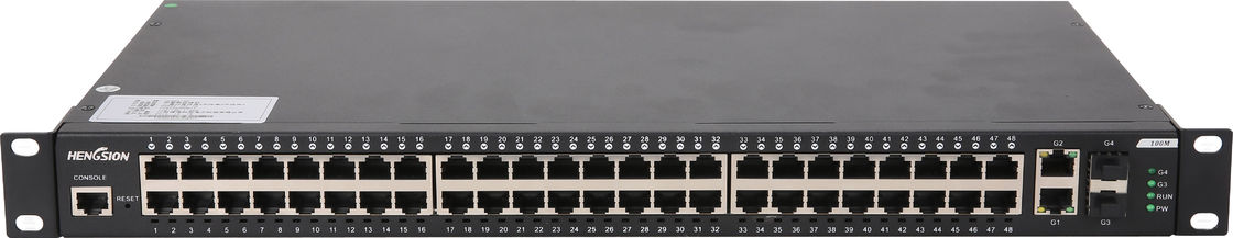 25.6Gbps connecting network switches 48 port 10 / 100M ethernet and 4 ...
