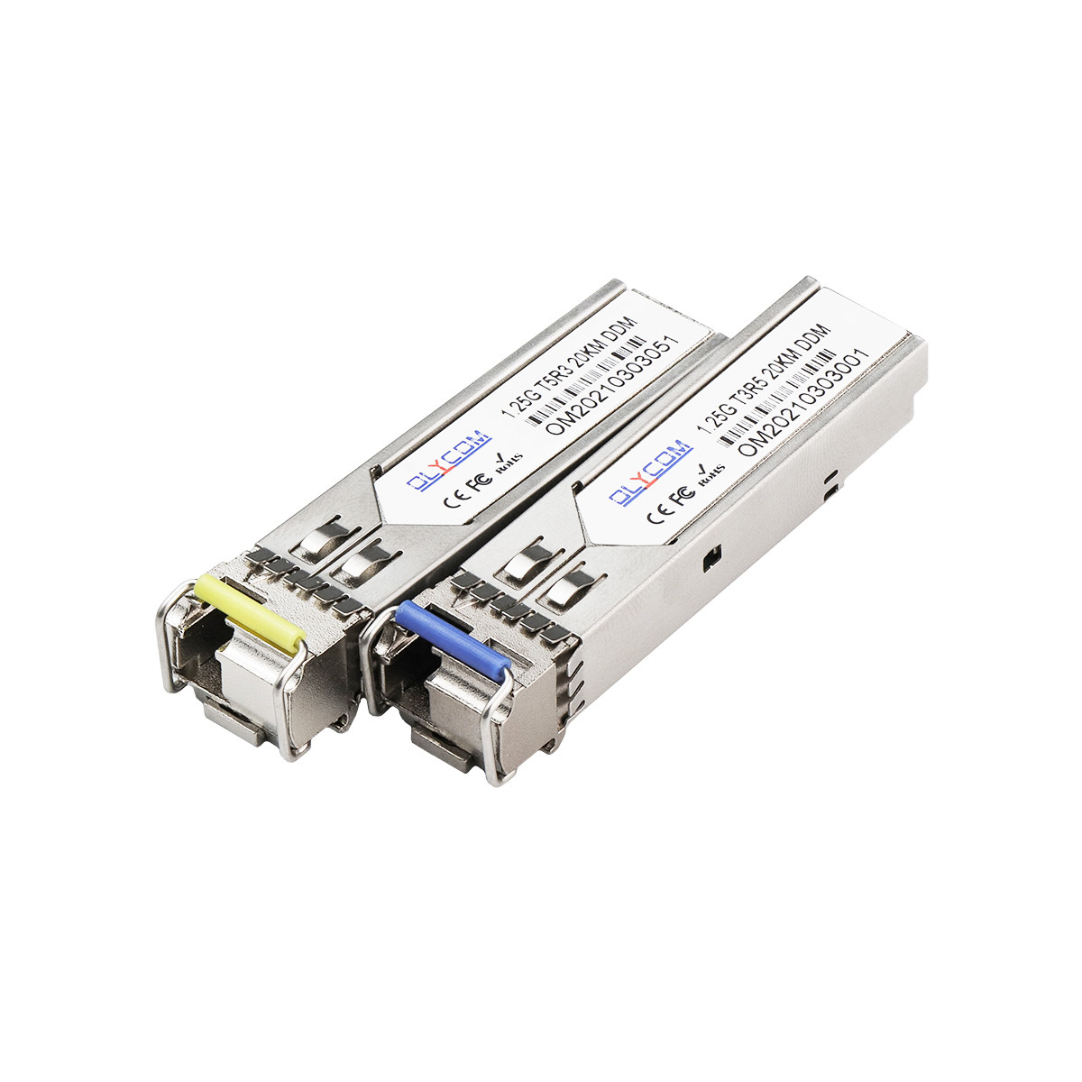 1.25G Singlemode SFP Module LC Port 20KM 1310/1550nm WDM DDM Support OEM