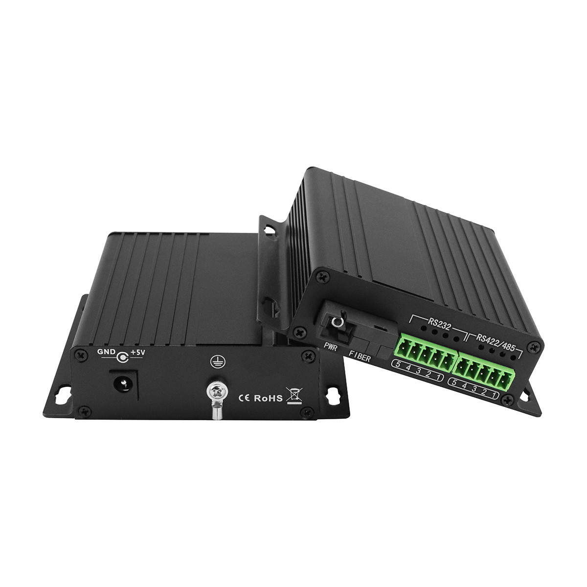 Serial Fiber Converter RS485 RS422 RS232 SC 20km For RTU HOST SCADA ...