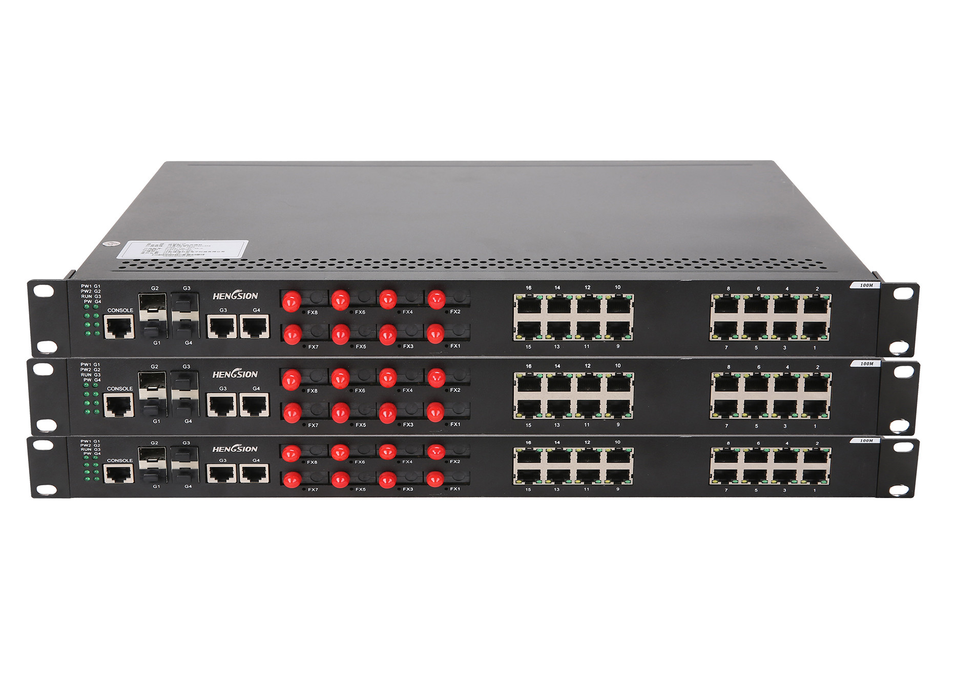 16 megabit TX ports 8 megabit FX fiber ports , 2 gigabit SFP ports and ...