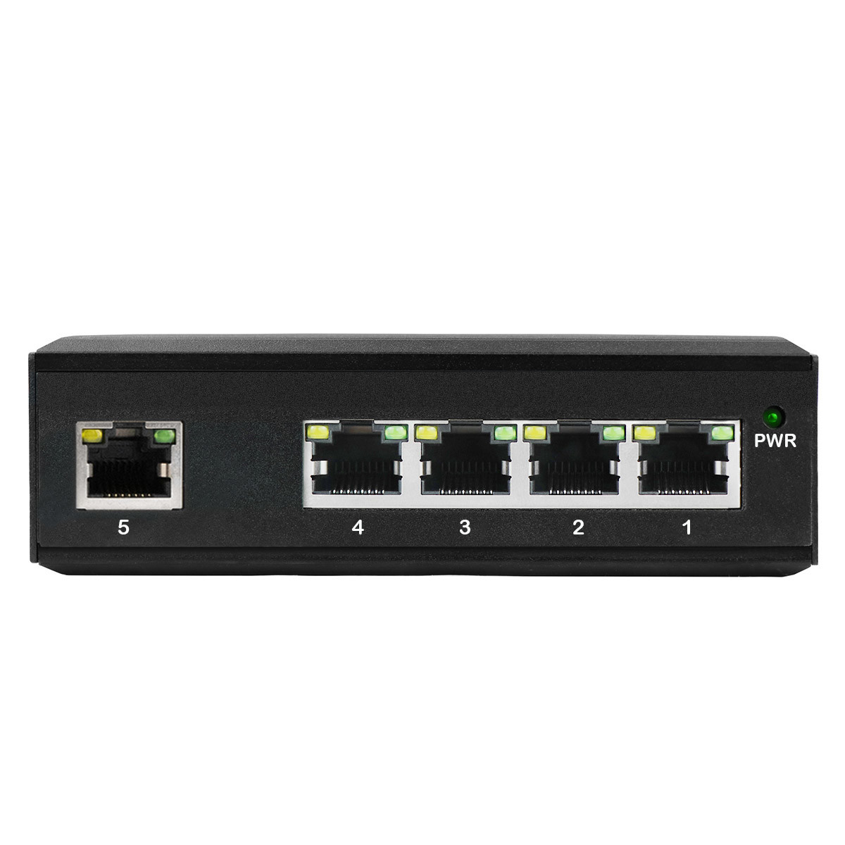 Hardened 5 Port Gigabit Unmanaged Ethernet Switch Network Hub 120W PoE ...