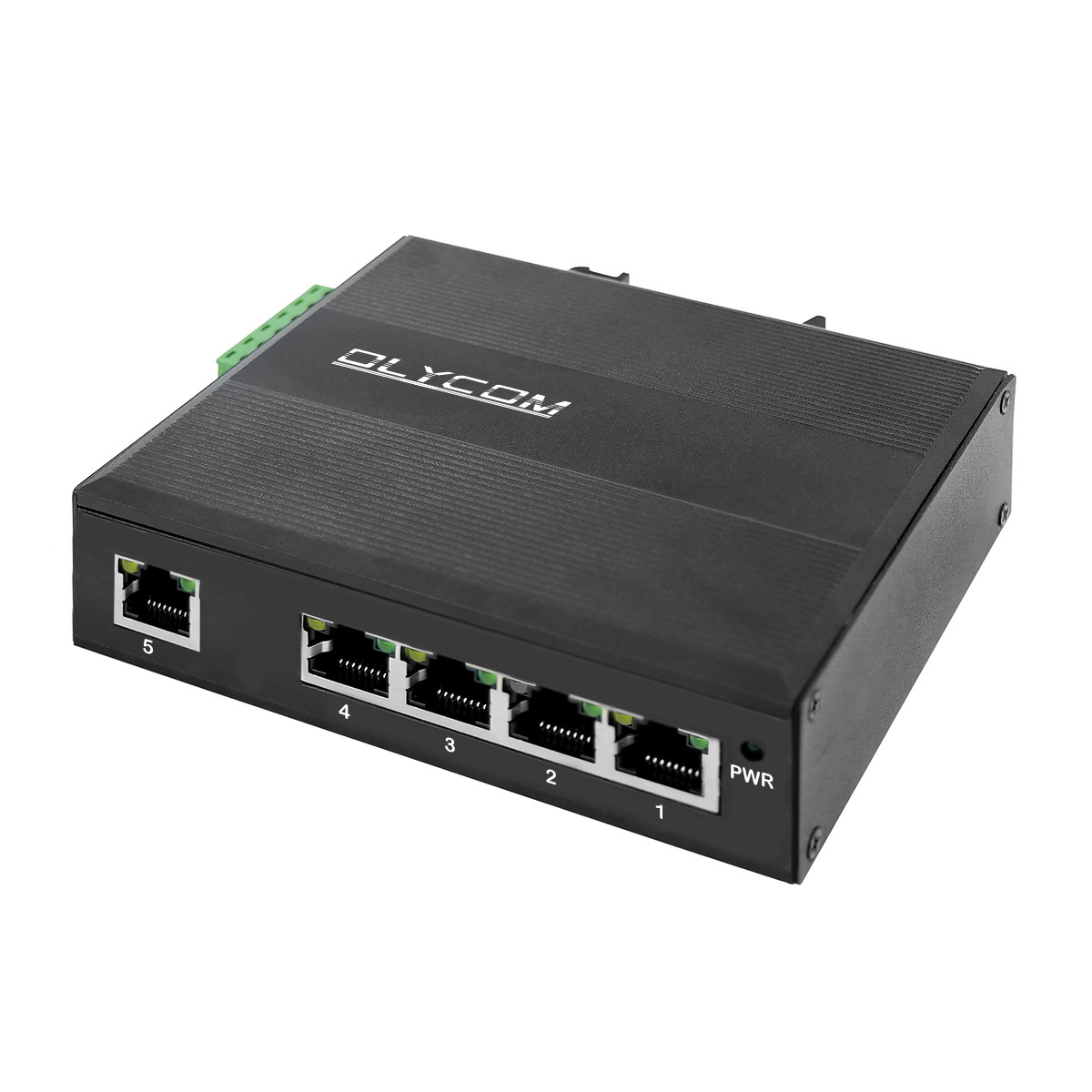 Hardened 5 Port Gigabit Unmanaged Ethernet Switch Network Hub 120W PoE ...