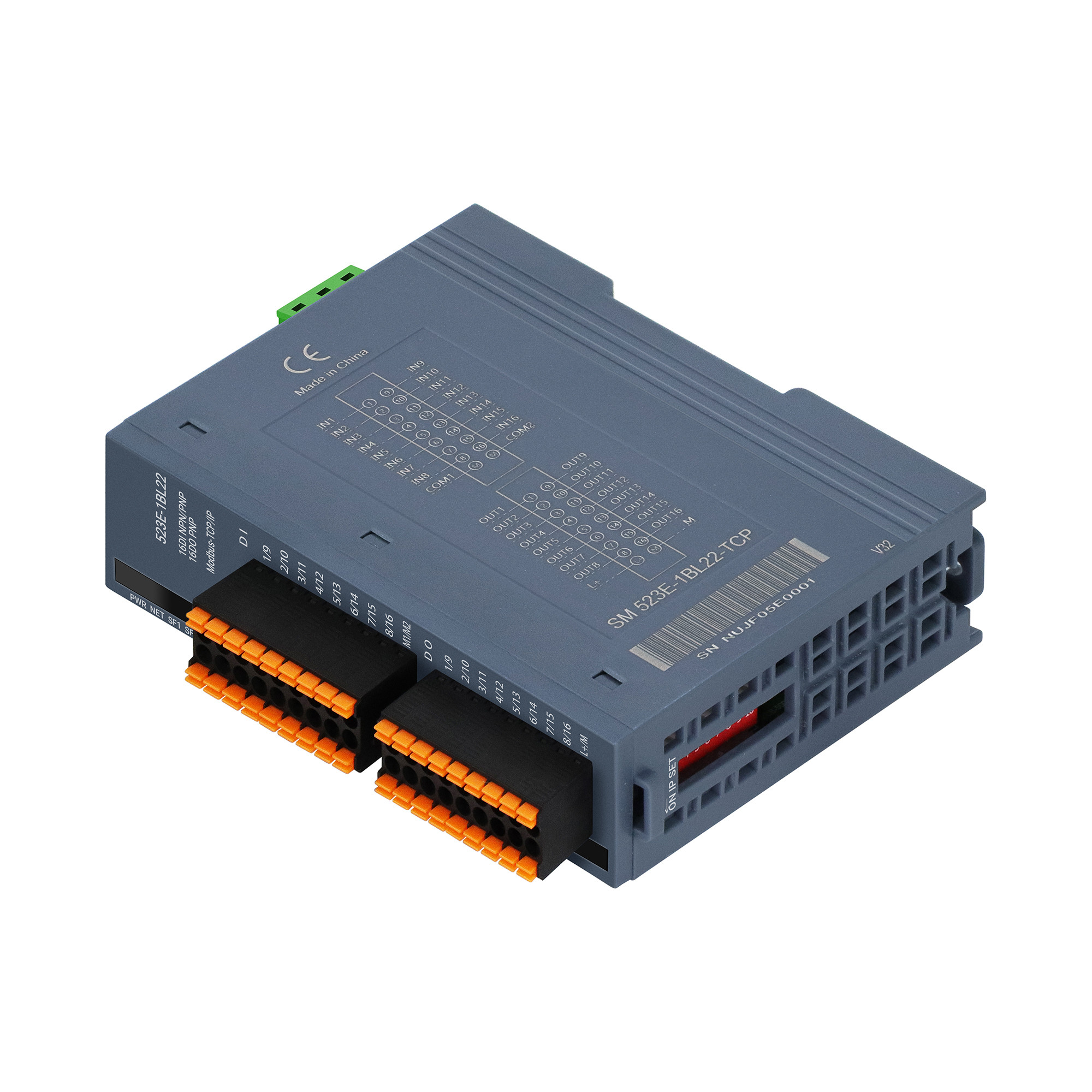 3 RJ45 Modbus-TCP/IP Protocol PAL I/O System Analog/ Digital DC24V input