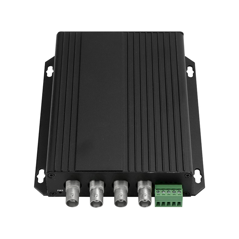 4 Port BNC Video RS485 Data Digital Optical Converter 720P Rack Mounted ...