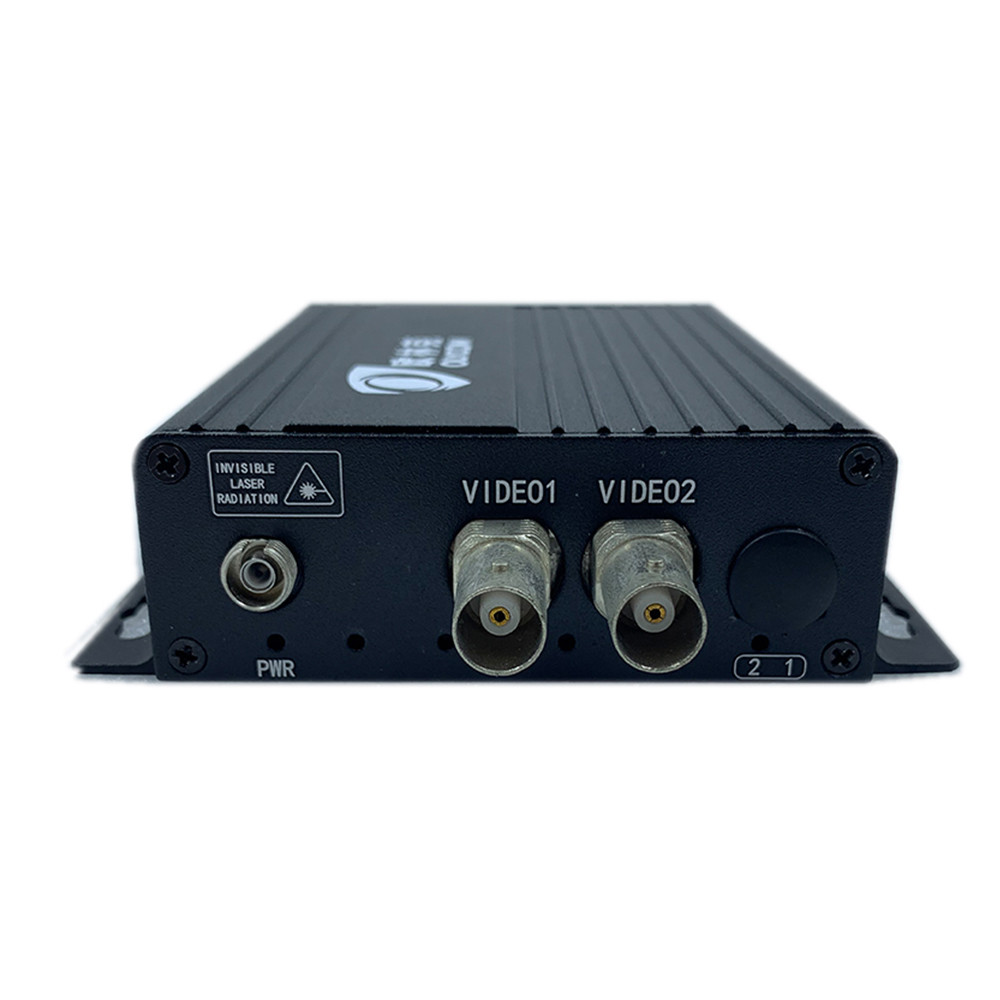 2 Port CCTV Analog Video Fiber Optic Converter 720P DC5V FC/SC/ST Connector