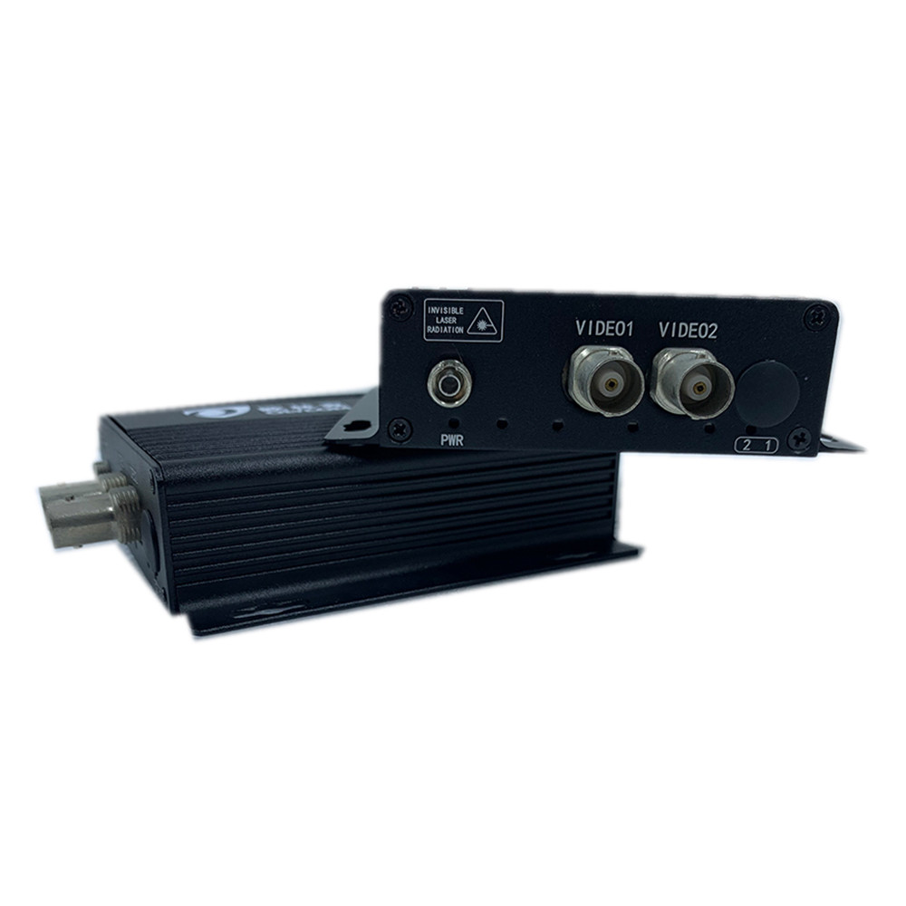 2 Port CCTV Analog Video Fiber Optic Converter 720P DC5V FC/SC/ST Connector