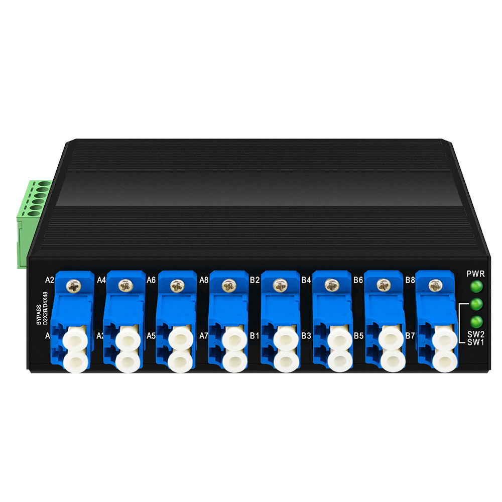 OM-FBS-44-SLC Optical Bypass Unit Singlemode LC Connector 12V 24V 48V ...