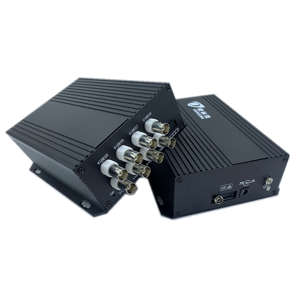 8-Port Analog Video Digital Optical Converter Multiplexer On Coaxial ...