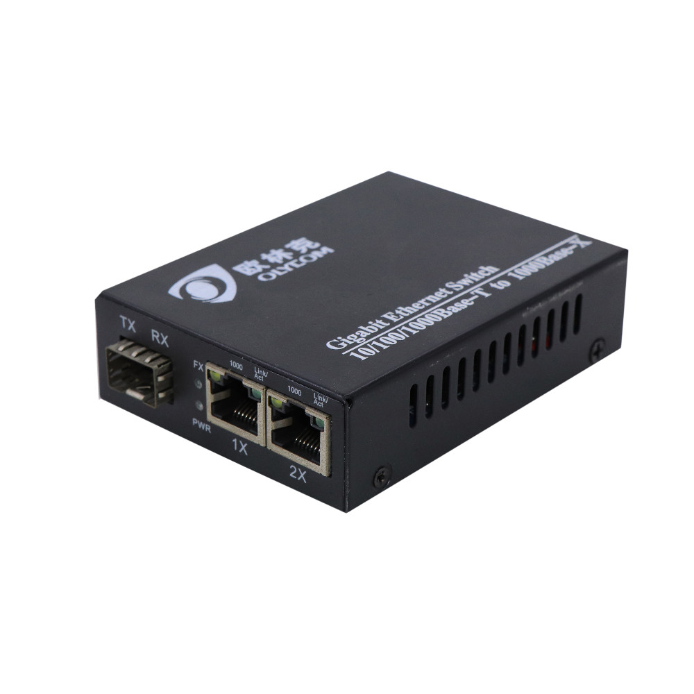 Mini Size SMF/MMF 2 Port Fiber Optic Ethernet Switch Desktop 20Km ...