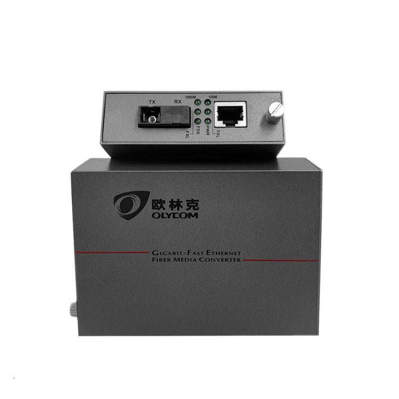 Single Mode Fiber To Copper Media Converter , 1.25Gb/S WDM Optical ...