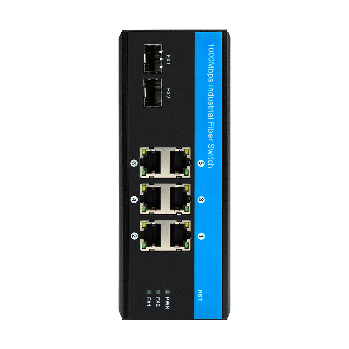 Hardened Network Switch 8 Port Gigabit Ethernet 2 SFP Fiber Unmanaged ...