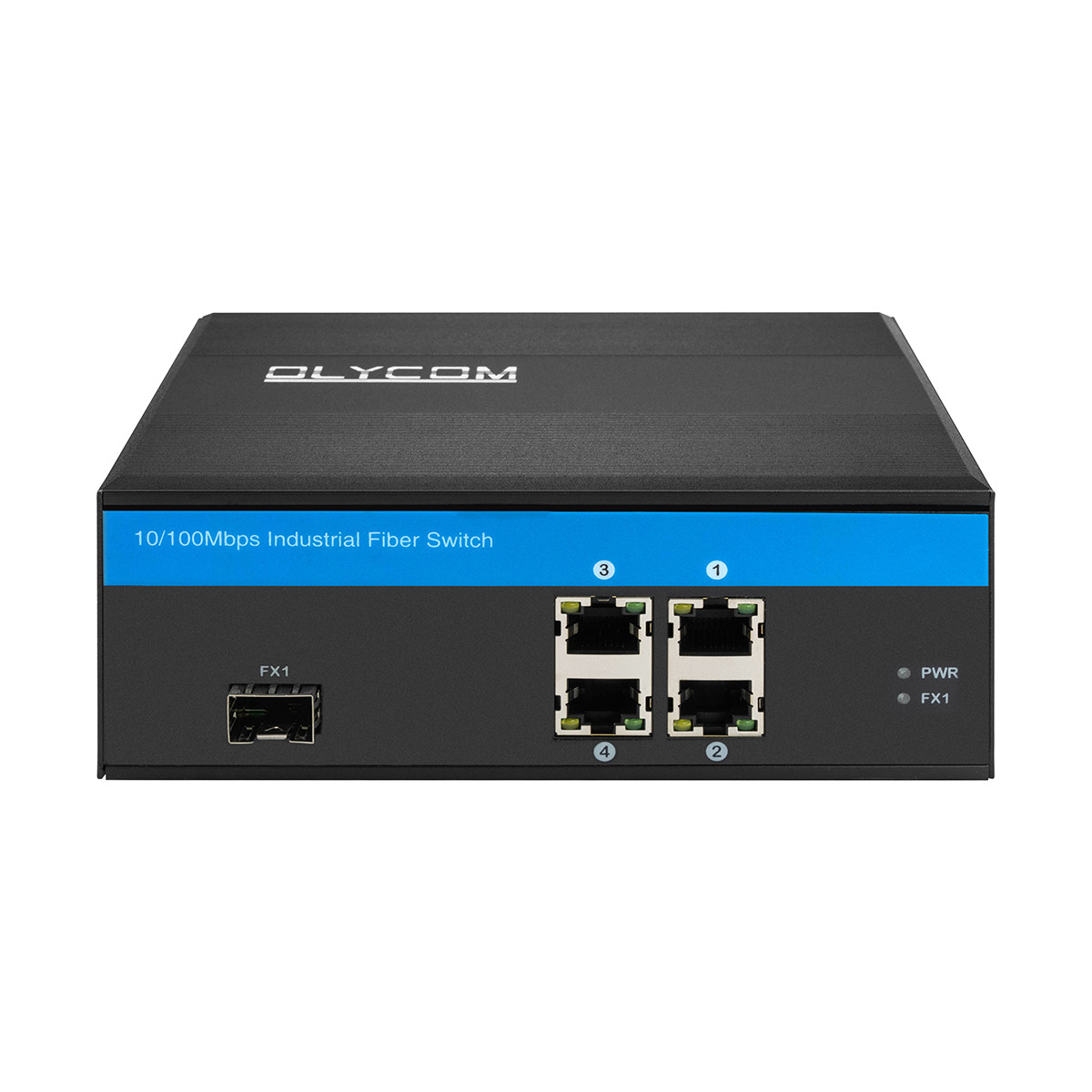 Metal Casing 5 Port Industrial Ethernet Switch 10/100 Mbps Rugged Poe ...