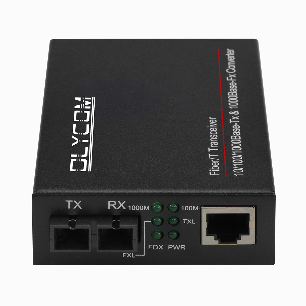 2 Port Gigabit Ethernet Media Converter Unmanaged Duplex Singlemode ...