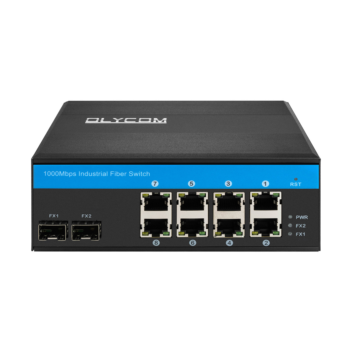 8 Port Poe Switches With Fiber 2 Port Sfp Din Rail Mounted Ip40 For ...
